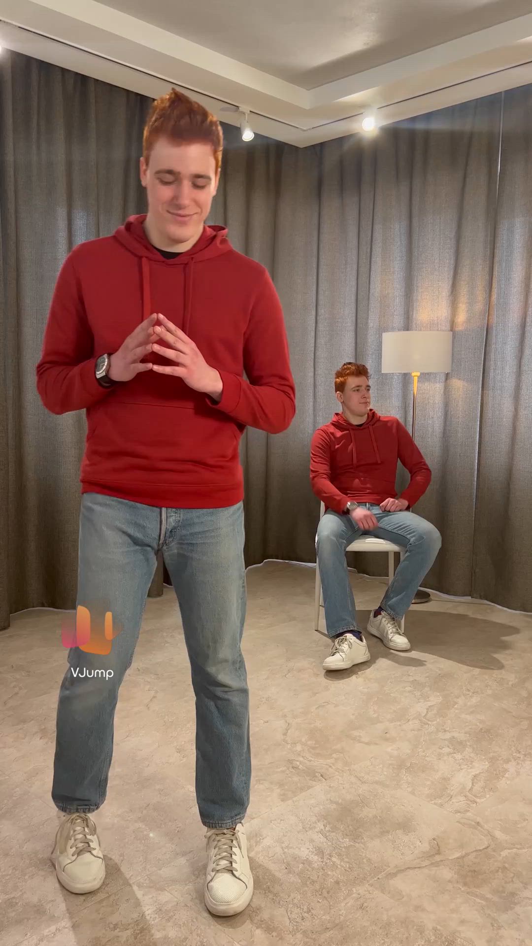 Two clones in the frame at the same time ️ How to make a TikTok videoe