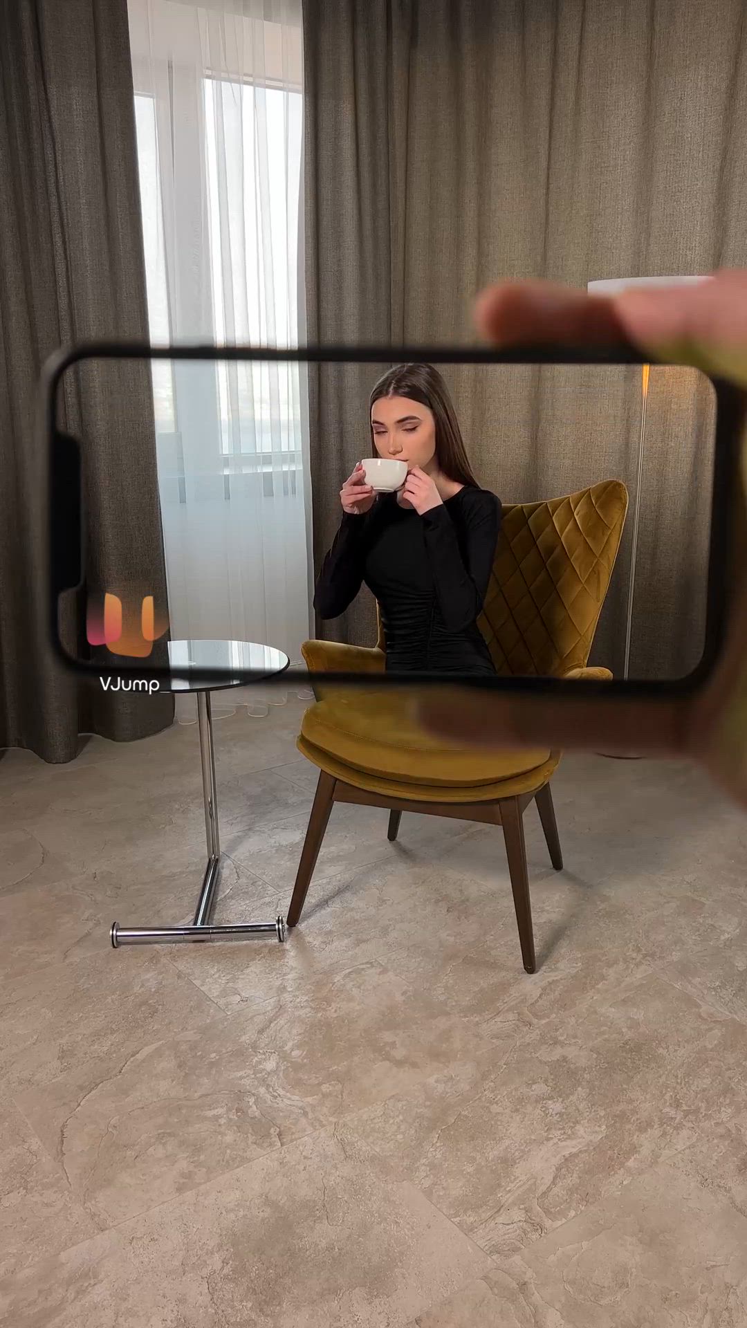 Appear out of the void on a phone screen ️ How to make a TikTok videoe