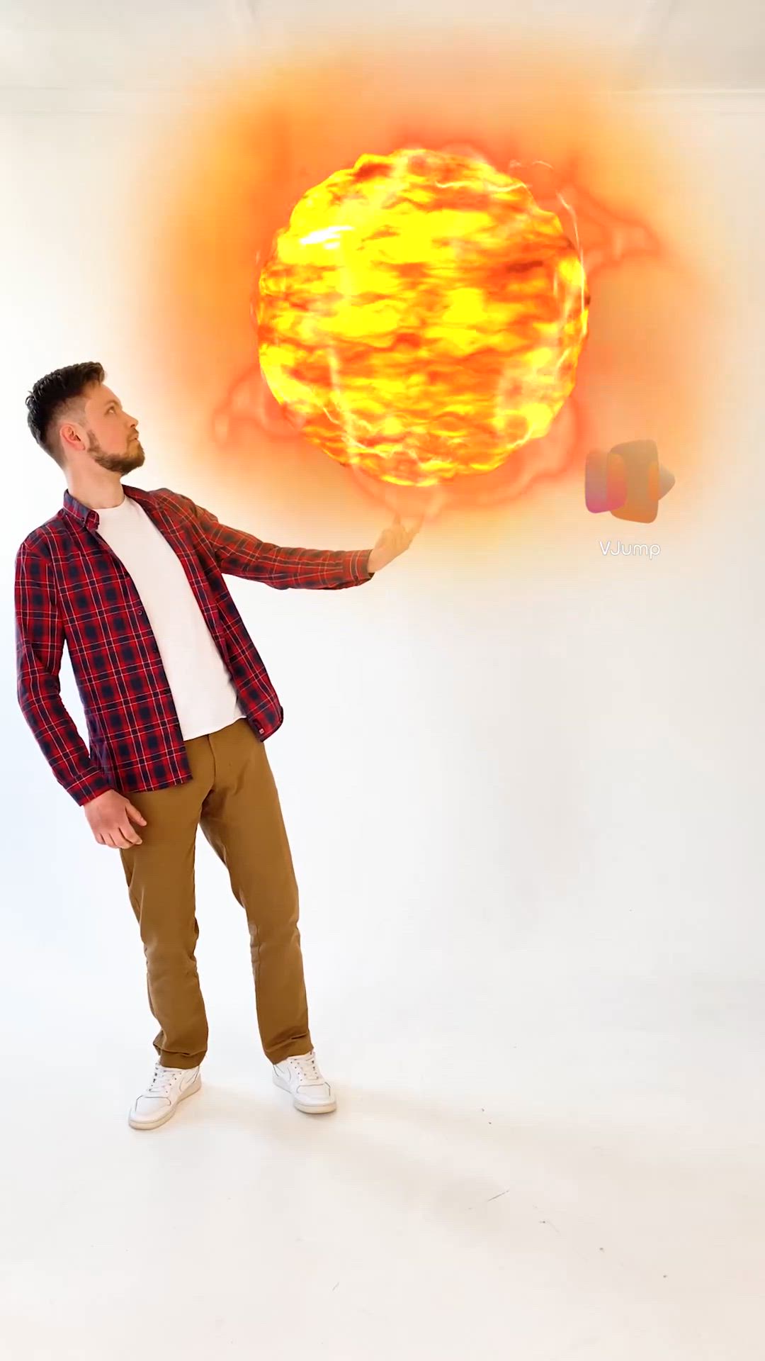 A fiery ball appears in your hand ️ How to make a TikTok videoe