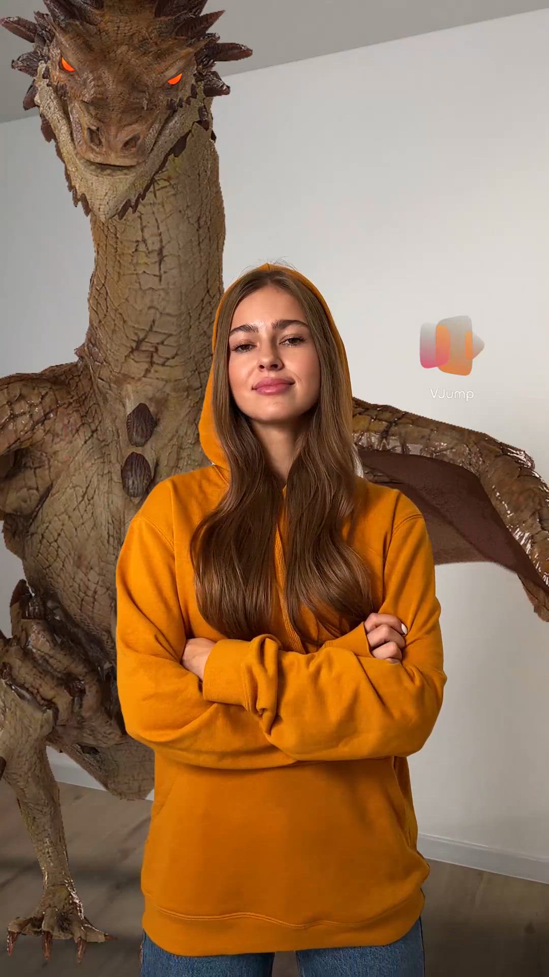 Clone falls prey to a fire-breathing dragon ️ How to make a TikTok videoe