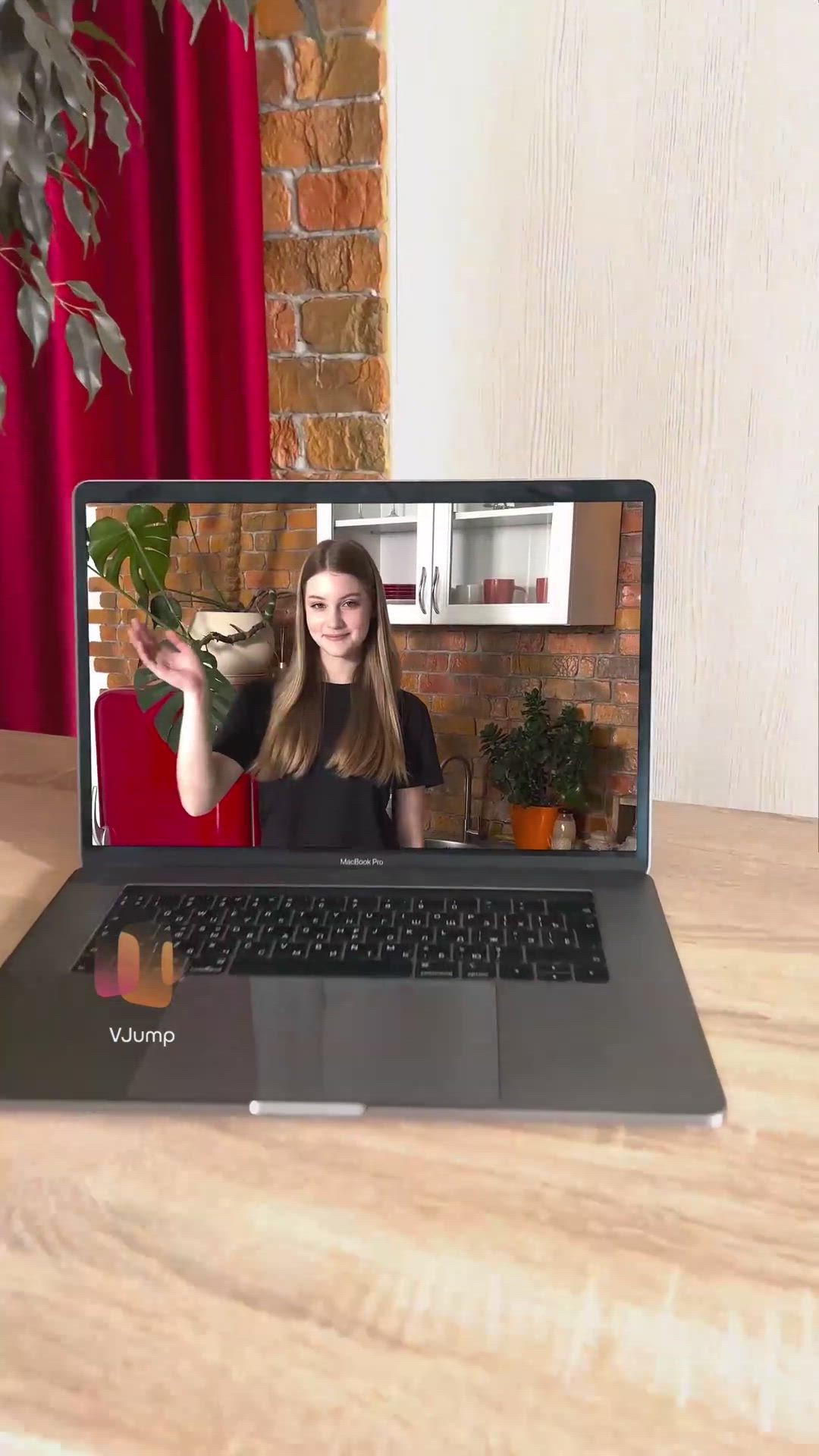 Teleport through the laptop screen ️ How to make a TikTok videoe