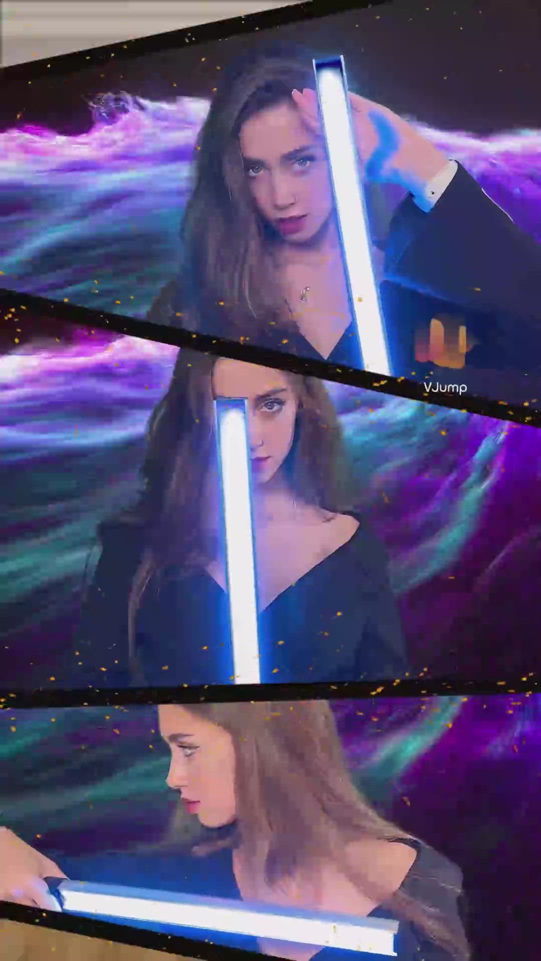 With the help of a lightsaber, change the image and set off to conquer ...