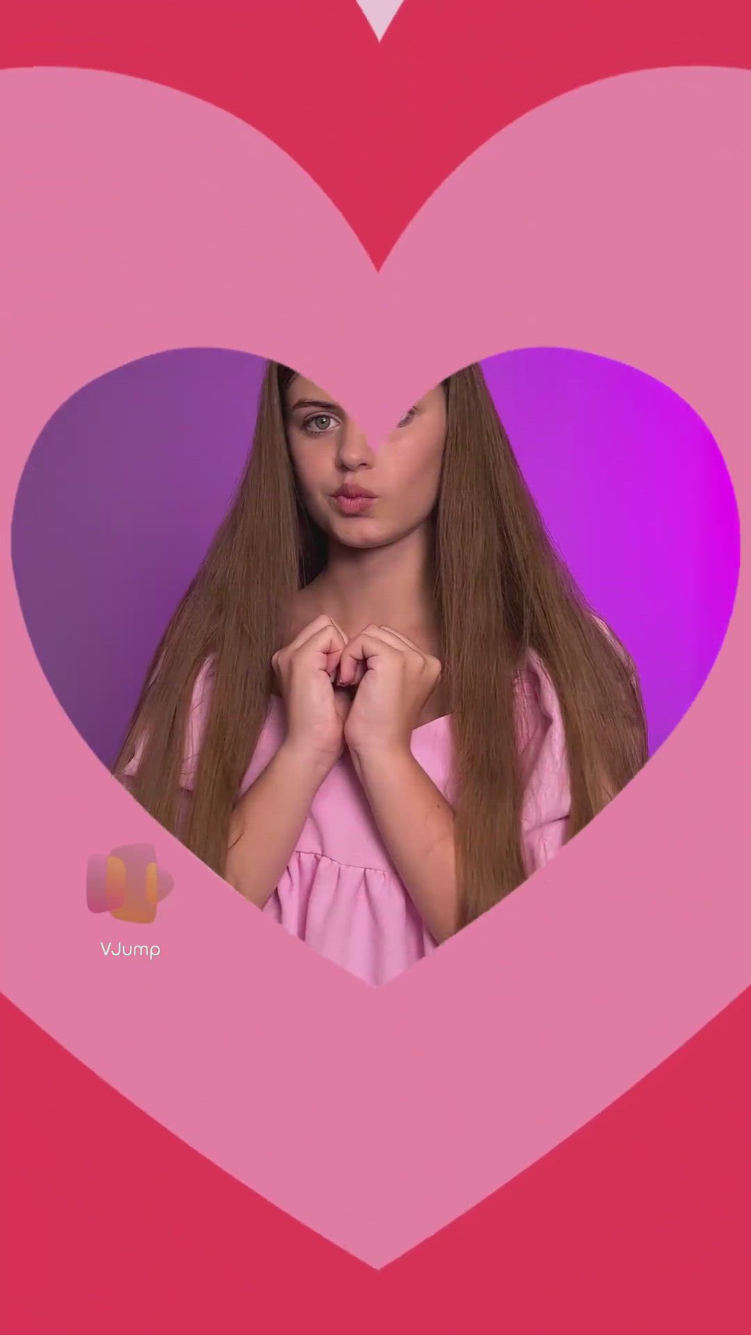 Changing images in the transition through a virtual heart ️ How to make ...