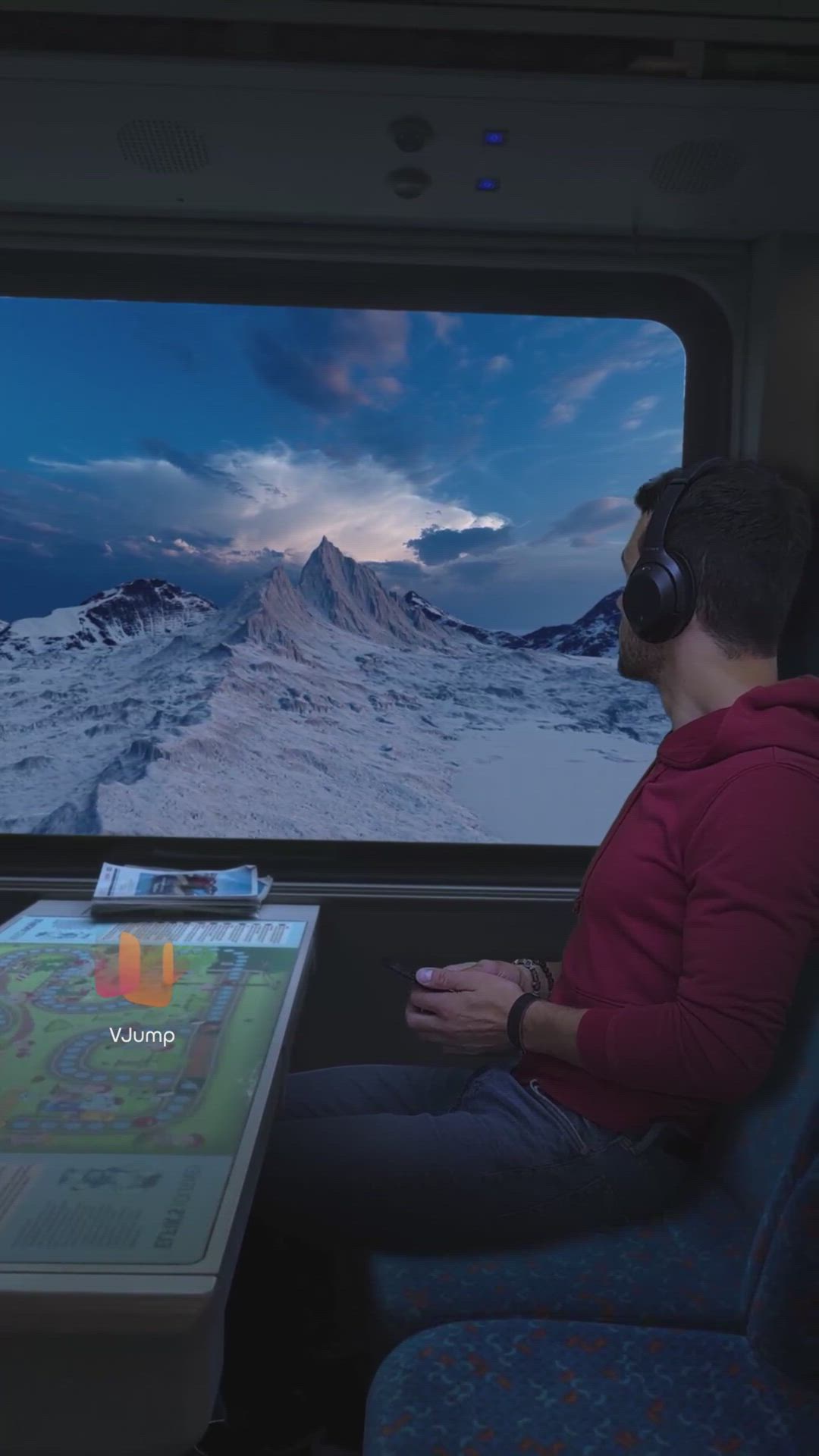 Watching the changing scenery from the train window ️ How to make a ...