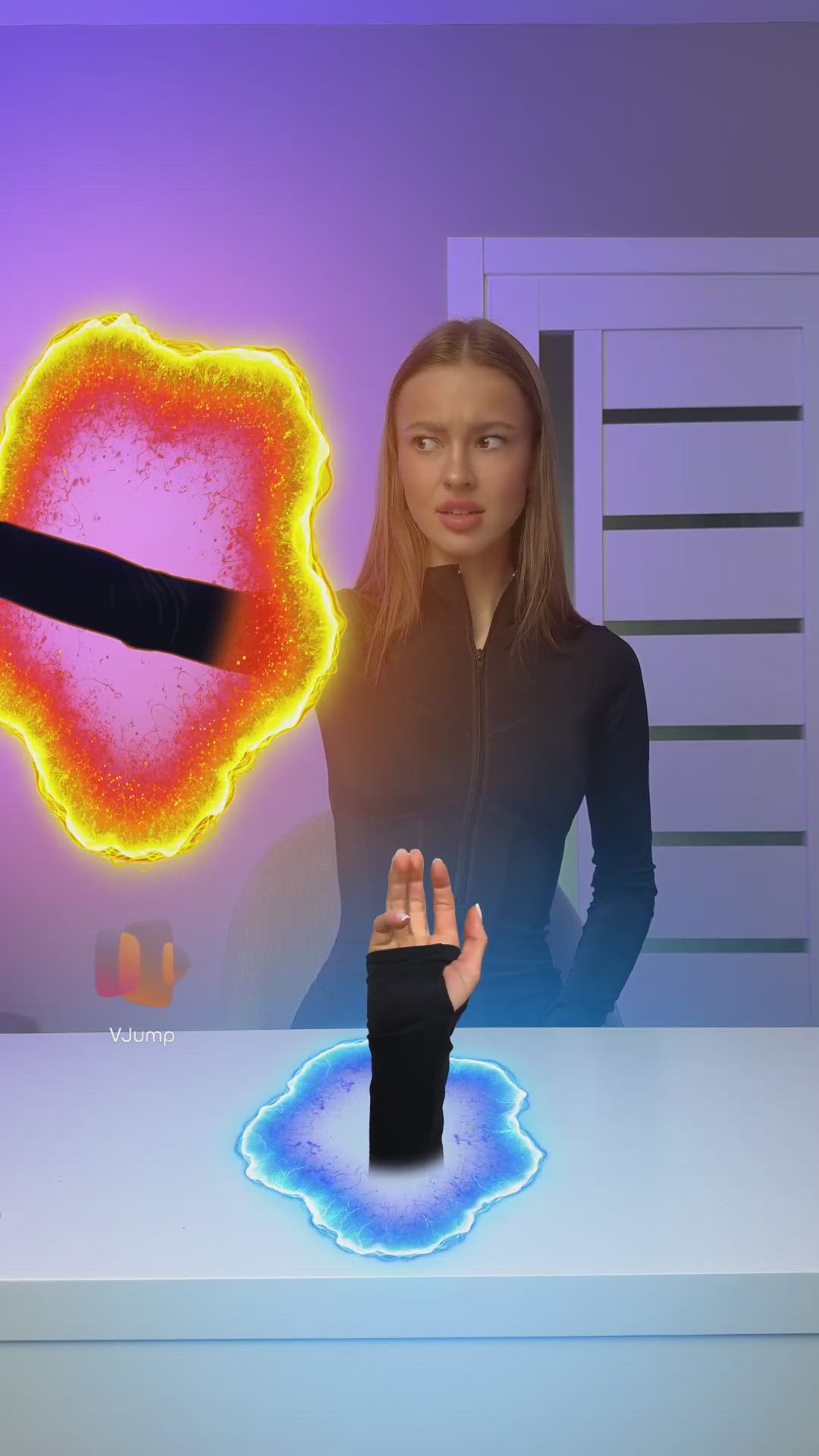 We open the portal and stick our hand into it ️ How to make a TikTok videoe