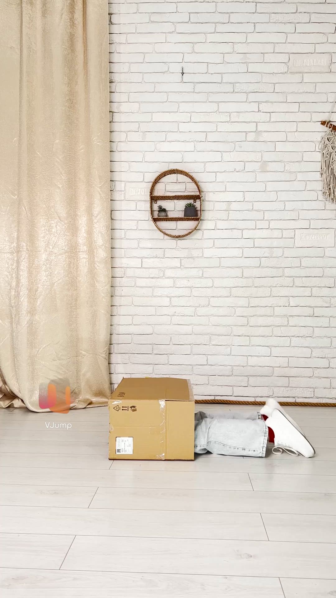 Hide in a box and disappear ️ How to make a TikTok videoe