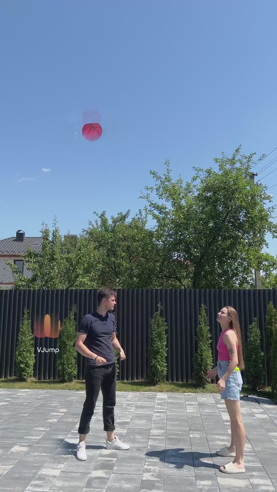 Play with the ball. It should get stuck in the sky ️ How to make a TikTok videoe