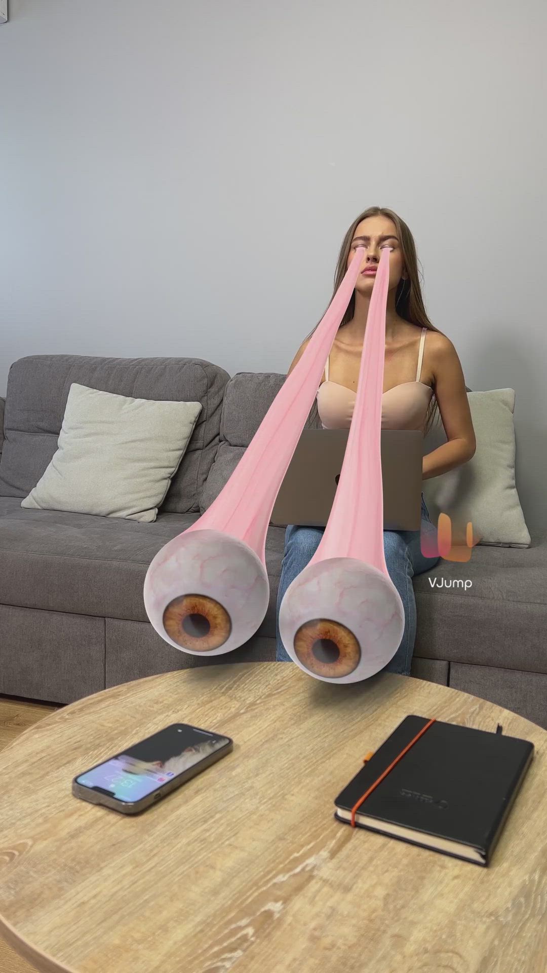 Eyes popping out of their sockets to see a message on someone else's ...