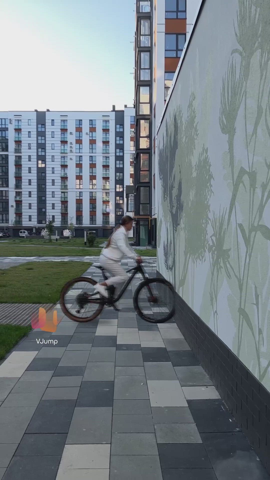 Ride a bike into a wall and disappear ️ How to make a TikTok videoe
