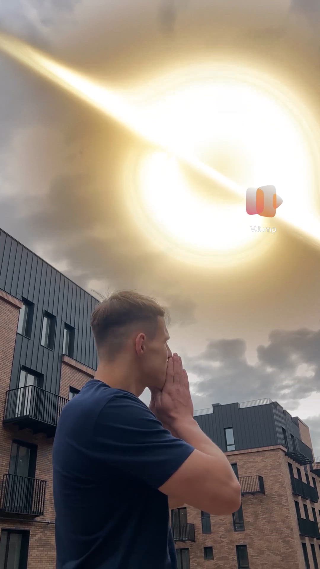 Watch a star flash in the sky ️ How to make a TikTok videoe